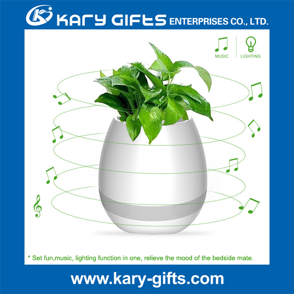 Outdoor Magic Smart Music Flower Pot with Bluetooth Speaker Playing ...