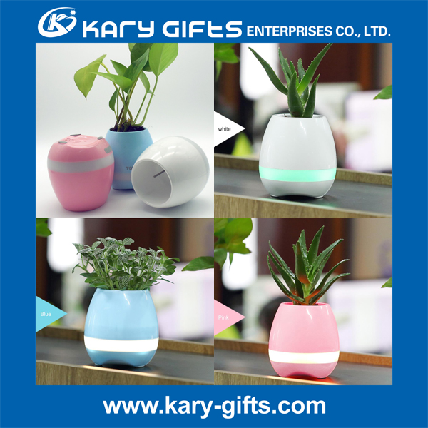 Outdoor Magic Smart Music Flower Pot with Bluetooth Speaker Playing ...