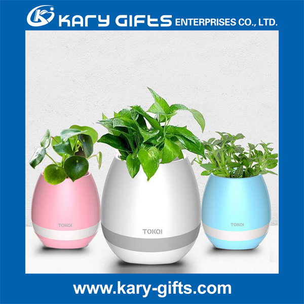 Outdoor Magic Smart Music Flower Pot with Bluetooth Speaker Playing ...