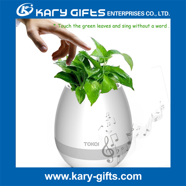 Outdoor Magic Smart Music Flower Pot with Bluetooth Speaker Playing ...